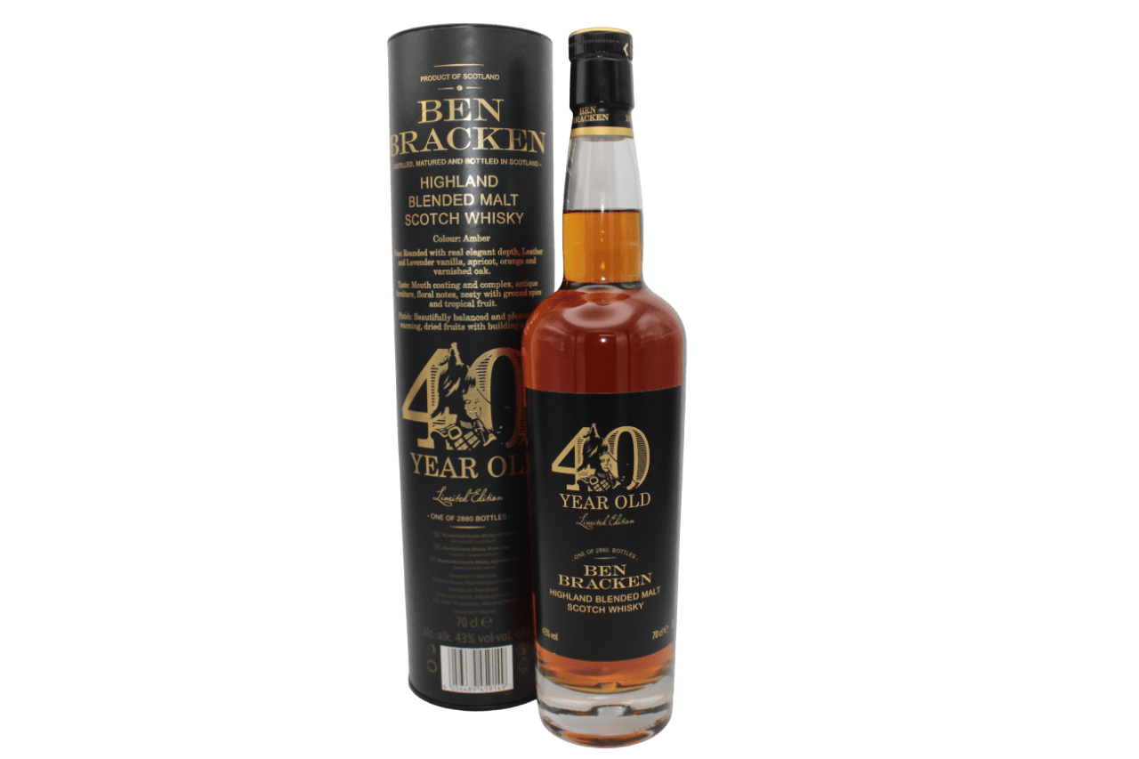 Ben Bracken 40 Jahre Highland Blended Malt Scotch Whisky Vol.: 43% ...